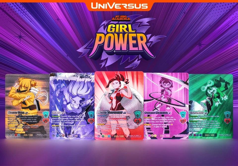 My Hero Academia: Girl Power UniVersus Cards Launch with Chrome Rares ...