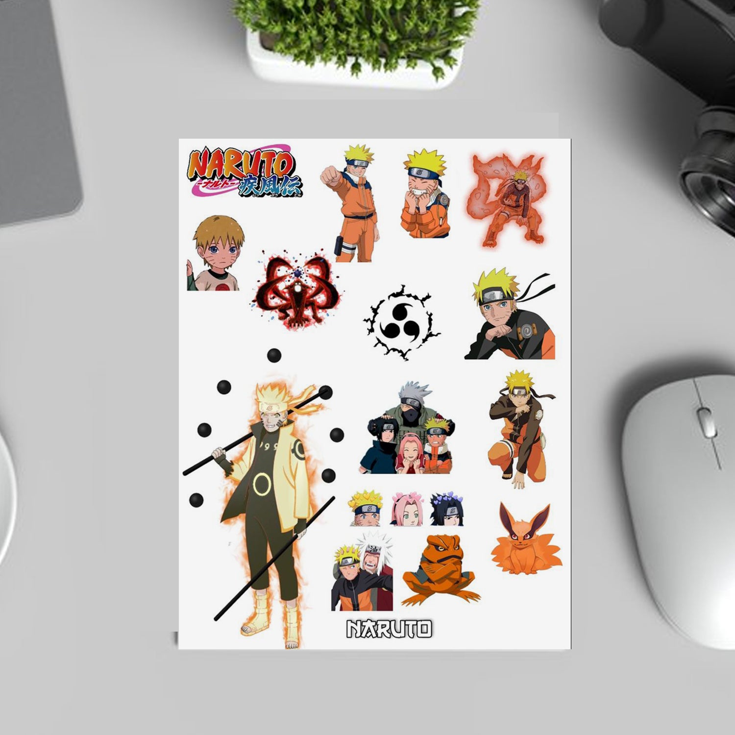 Naruto Sticker Sheet for Anime Fans Boys & Girls Uncut – Anime Store ...