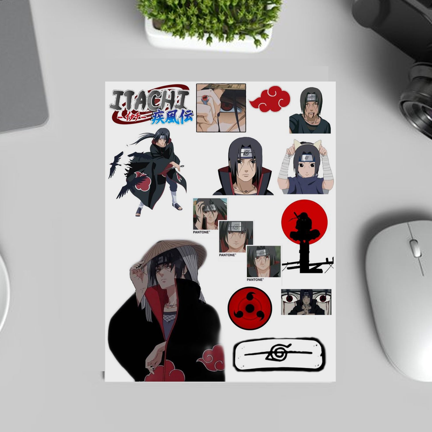 Itachi Sticker Sheet for Anime Fans Boys & Girls Uncut – Anime Store ...