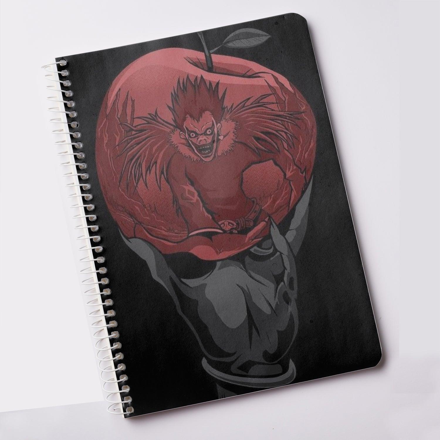 DEATH NOTE RED APPLE RYUK DESIGN NOTEBOOK – Anime Store Pakistan