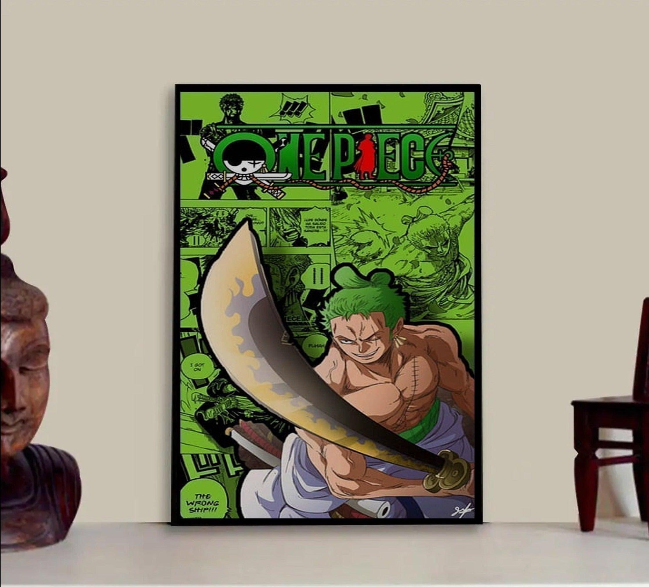 One Piece Zoro In Action Picture Frame – Anime Store Pakistan