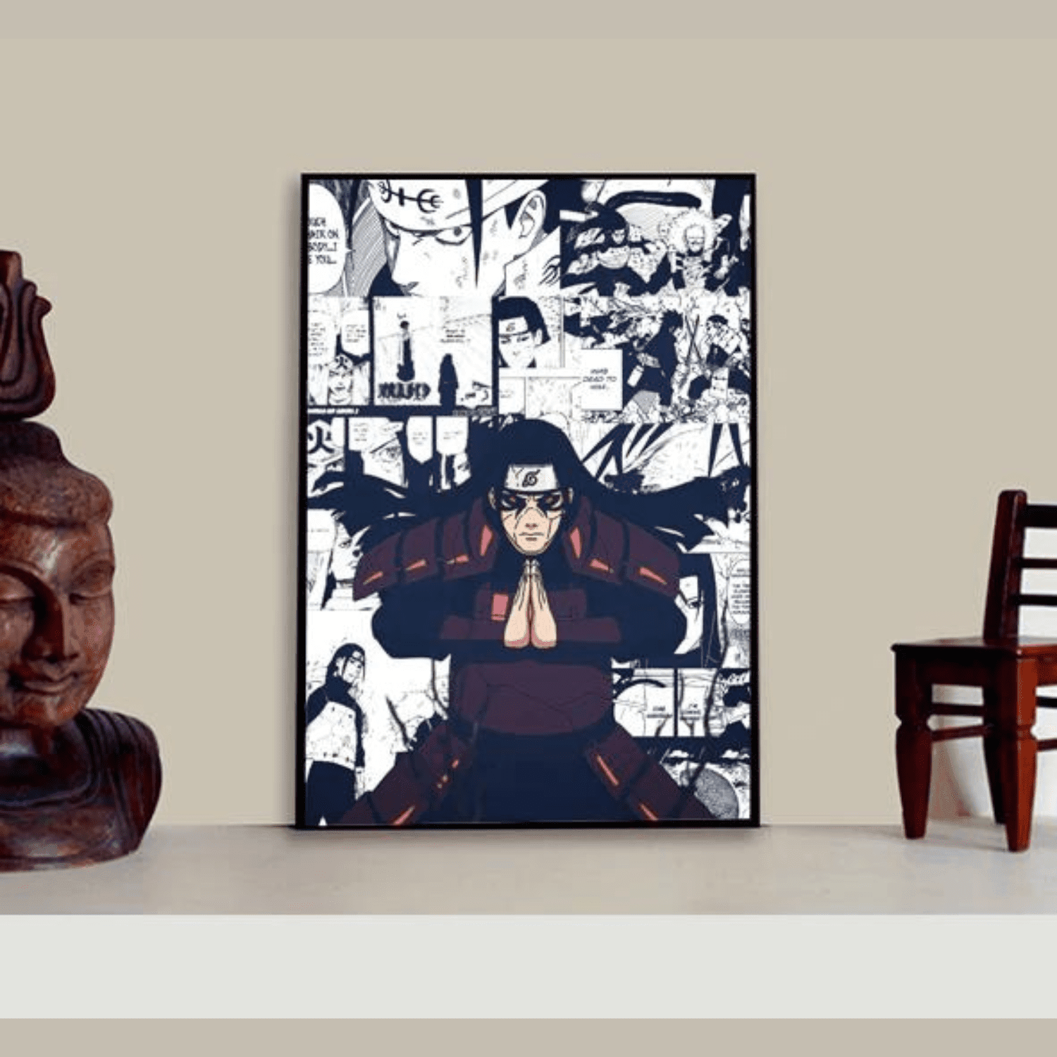 Hashirama Senju Naruto Photo Frame for table and wall Wooden Digital P ...