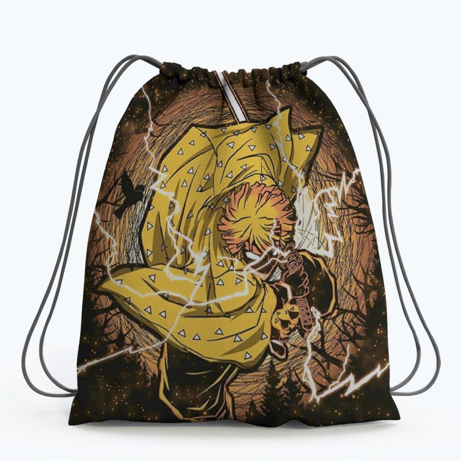 Demon Slayer Zenitsu Agatsuma Themed Drawstring Bag – Anime Store Pakistan