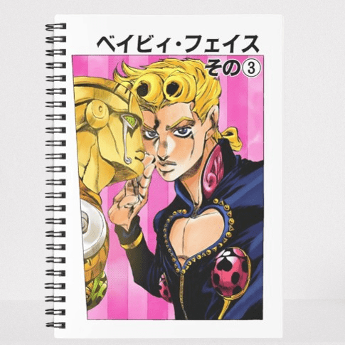Giorno Giovanna Notebook For Anime Jojo's Fans – Anime Store Pakistan