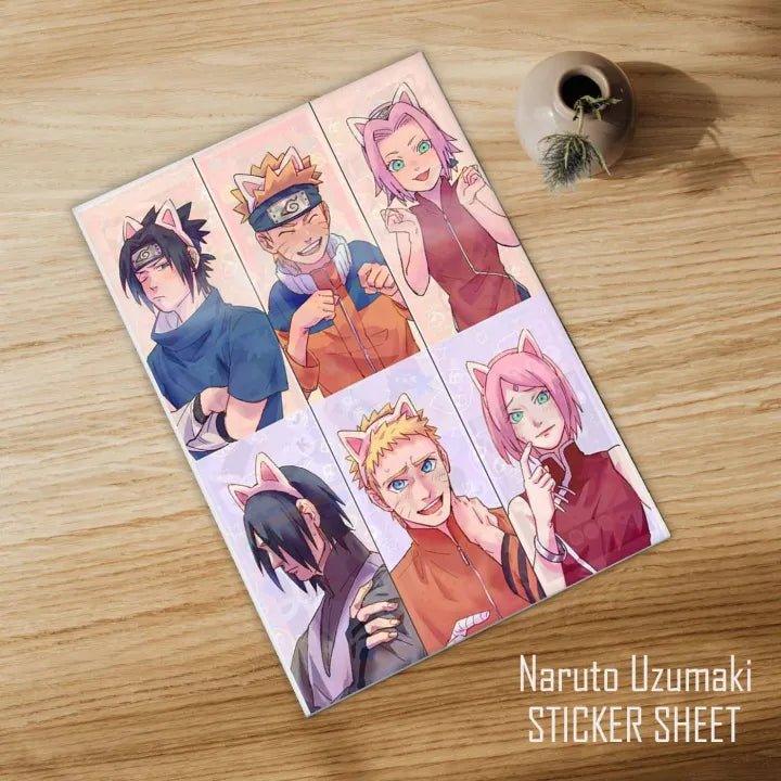 Naruto Uzumaki Sticker Sheet for Anime Fans Un-Cut (A4) – Anime Store ...